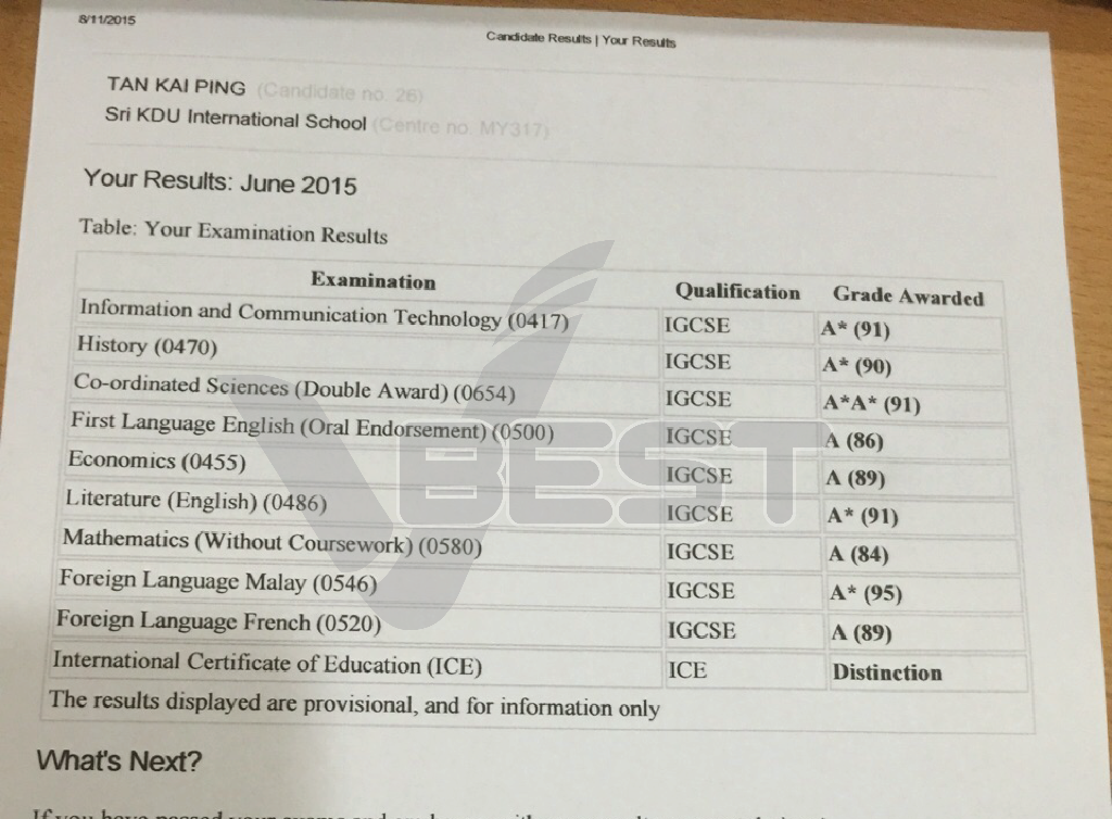 Success Stories IGCSE International Scool Syllabus VIP Education Group Success Stories IGCSE International Scool Syllabus VIP Education Group
